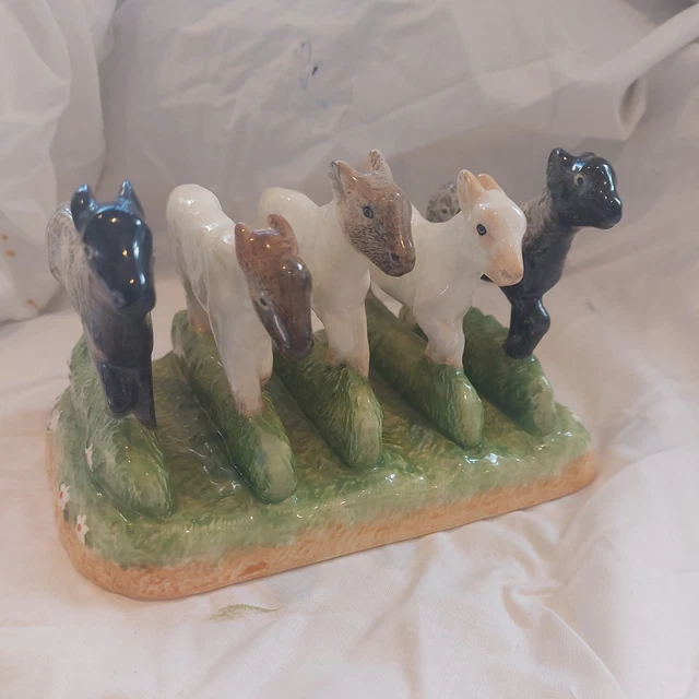 GAMBOLING LAMBS TOAST rack. fine arts james herriot country kitchen. £ ...
