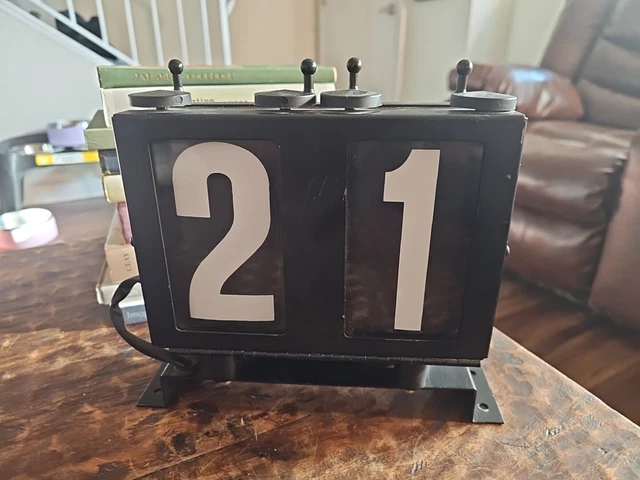 VINTAGE BUS/TAXI NUMBER Roll Sign Box With Wiring To Light £267.73 ...
