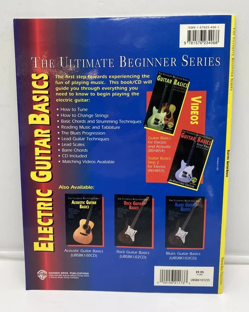 THE ULTIMATE BEGINNER Series Electric Guitar Basics Keith Wyatt NO CD ...