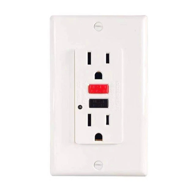 PREMIUM QUALITY GFCI Outlet with Test and Reset Buttons for Enhanced ...