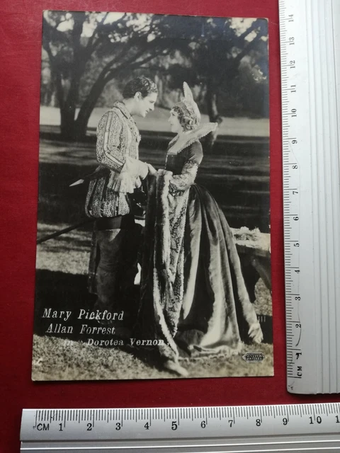 CARTOLINA FOTO MARY Pickford Allan Forrest Cinema Muto 1920 1930 # 33 ...