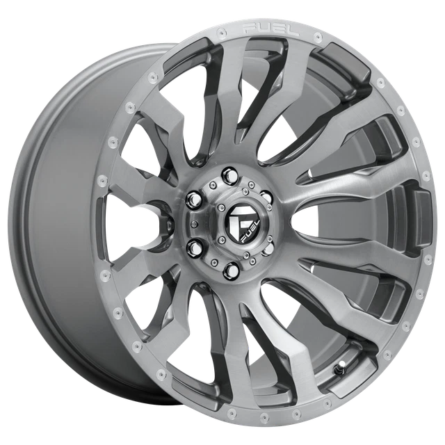 20X10 FUEL D693 BLITZ PLATINUM BRUSH GUN MTL TINTED Wheel 6x135 (-18mm ...