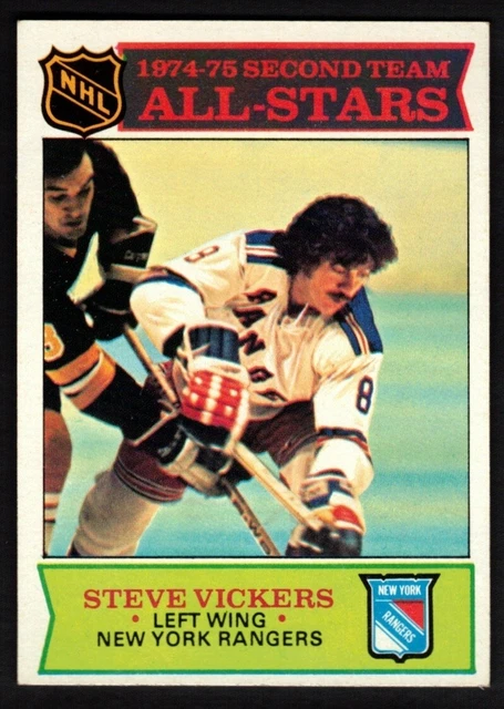 1975-76 TOPPS STEVE Vickers 1974-75 Seconda Squadra All-Star New York ...