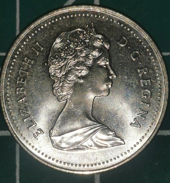 1988 CANADIAN 50 Cent Coin Nickel Queen Elizabeth II $1.99 - PicClick CA
