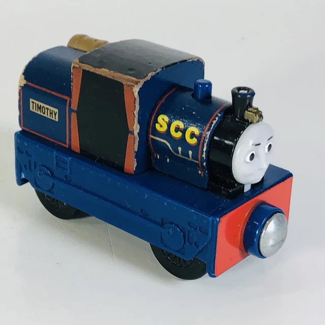 THOMAS THE TRAIN Timothy Tank Engine Wooden Railway Friends Blue Rare ...
