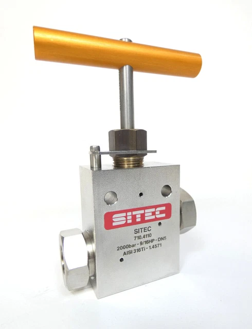 SITEC HOCHDRUCKVENTIL TYP 710.4110 | 2000 bar | 9/16HP | DN5 | AISI ...