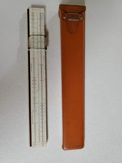 VINTAGE KEUFFEL & Esser co Ruler Sliding with Leather Case Model 4053 ...