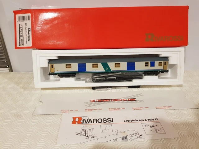 RIVAROSSI R3674 SCALA 1/87 Bagagliaio Uic X Livrea Xmpr Fs Epoca V Nuovo EUR 55,00 - PicClick IT