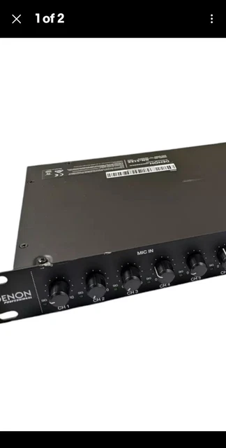 DENON PROFESSIONAL. DN-312X 12 Channel Line 1U Rack Mixer with Priority ...