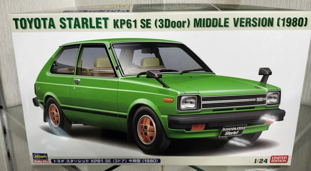 1/24 TOYOTA STARLET KP61 SE (3-Türer) Mitte Ver 1980 Modellbausatz 2025 via DHL EUR 64,00 ...