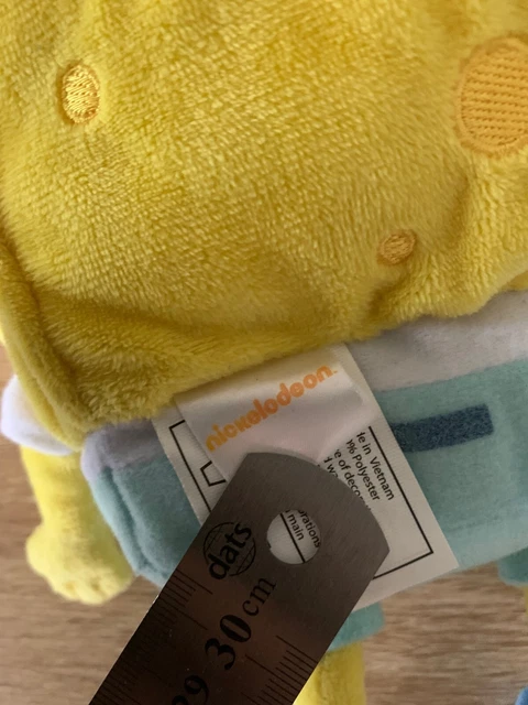 NICKELODEON - BABY Rattle SpongeBob Squarepants 2013 Soft Plush Toy HTF ...