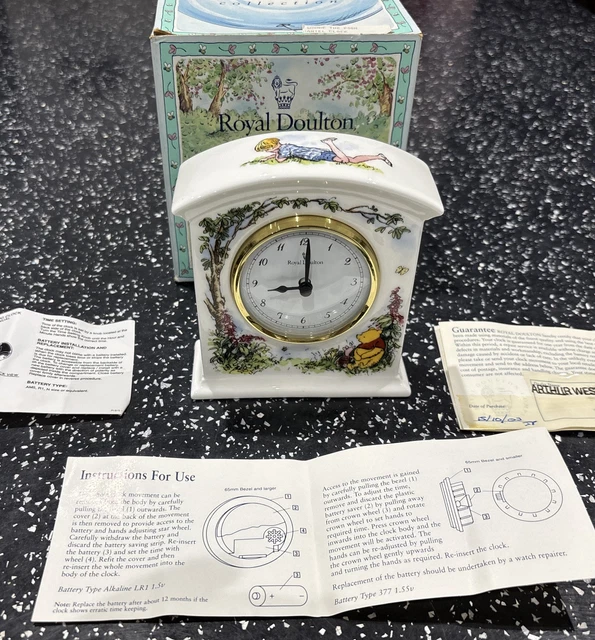 ROYAL DOULTON CLOCK, Winnie The Pooh. Mantel Clock New £31.92 - PicClick UK