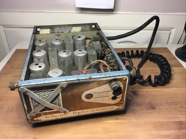 VINTAGE PYE REPORTER Radio Telephone. Untested. Parts Missing. Aprx 6kg ...