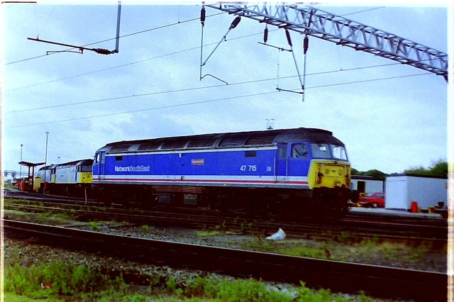 35MM RAILWAY COLOUR Negative Class 47 715 at Crewe Diesel £1.95 ...