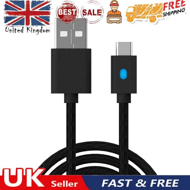 3 METERS USB Type-C Wireless Controller Charging Cable for PS5/Switch Pro UK £7.09 - PicClick UK