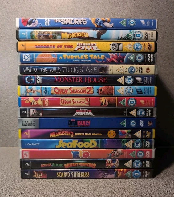 15 CHILDREN'S DVD Bundle Family Kids Job Lot Animated Films Movies PG/U £9.03 - PicClick UK