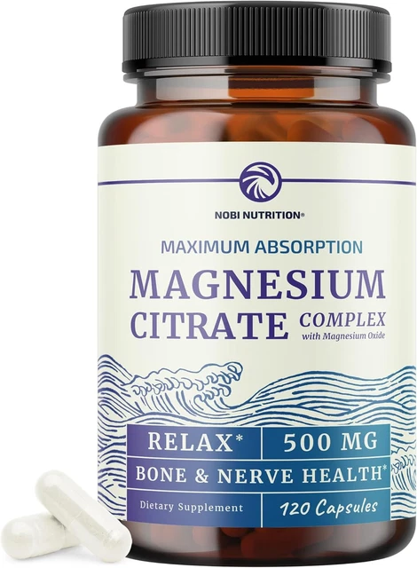 MAGNESIUM CITRATE COMPLEX | 500 MG | High Absorption Magnesium ...