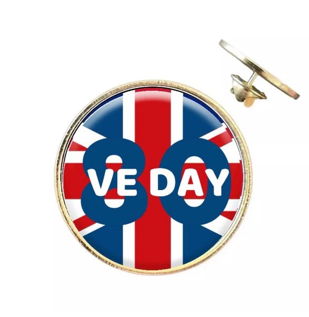 VE DAY VICTORY In Europe 80th Anniversary 1945-2025 (CB23) Lapel Pin ...