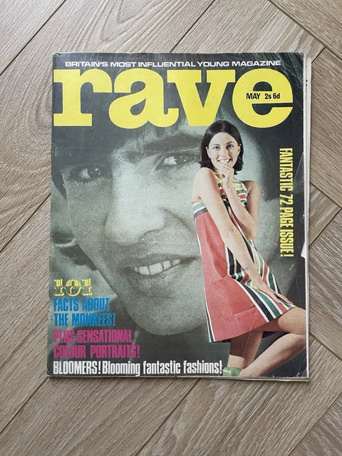 RARE RAVE MAGAZINE May 1967 Includes The Monkees The Beatles & More £24 ...
