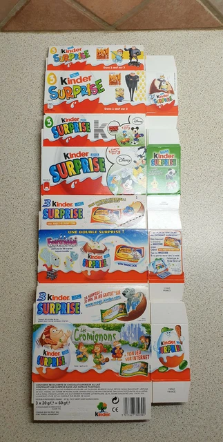 LOT DE TRIPACKS Kinder + Boites 4 Oeufs + Boite Sapin De Noel Italie ...