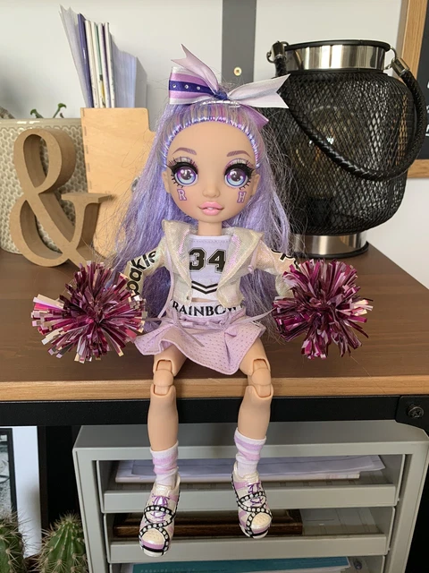 RAINBOW HIGH VIOLET Willows Cheer Cheerleader Doll £10.00 - PicClick UK