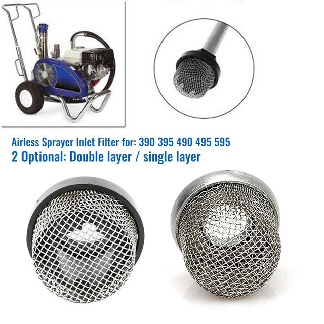 SPRAYER STRAINER INLET Suction-Strainer-Mesh Filter For Airless Sprayer ...