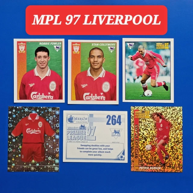 MERLIN PREMIER LEAGUE 97 Football Stickers LIVERPOOL £1.25 - PicClick UK