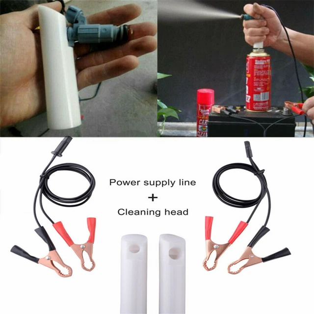 UNIVERSAL FUEL INJECTOR Flush Cleaner Adapter Kit Set DIY Auto Car ...