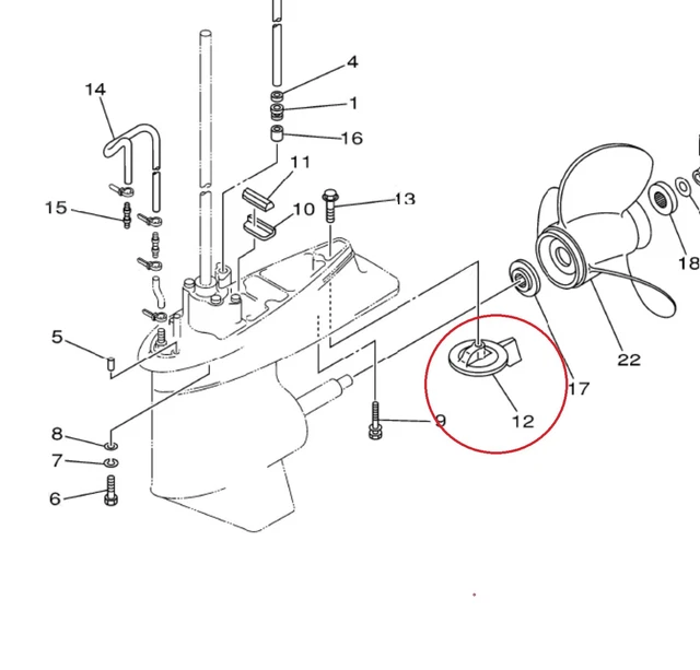 Zinc Trim Tab Anode For Yamaha 60 100hp And 4 Stroke 67f 45371 00 00 688