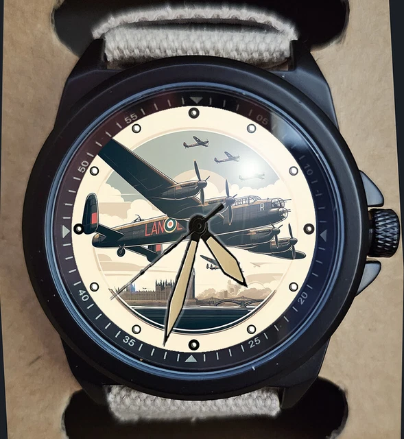 AVRO LANCASTER BOMBER WW-II Art RAF #2 Stealth Series Unisex Gift Wrist ...