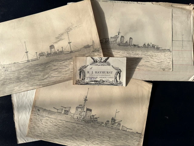 ROBERT JAMES HAYHURST Collection Of 15 Original Drawings & Coat Of Arms ...