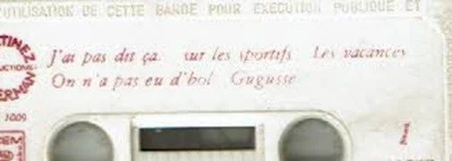 COLUCHE K7 KASSETTE Audio J'Ai Pas Dit Ca - Die Sportive - Le Flic ...