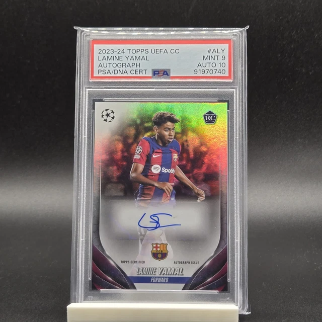 LAMINE YAMAL RC FC Barcelona Auto Rookie Card Topps UCC 23/24 - PSA 9 ...