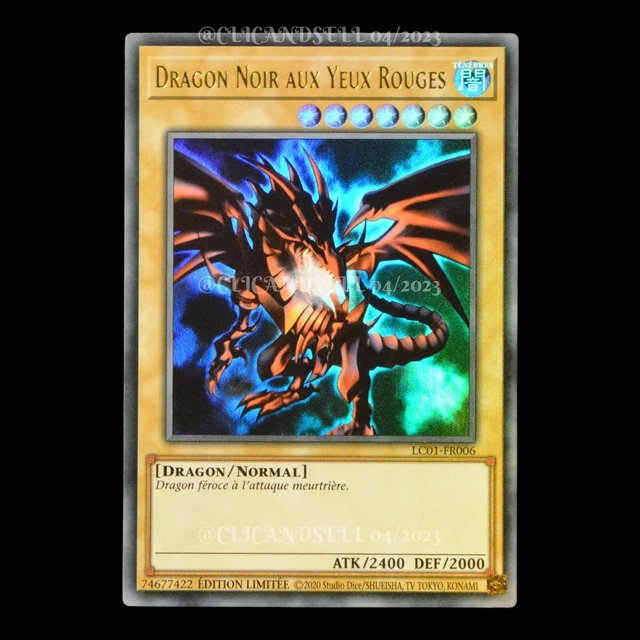CARTE YU-GI-OH LC01-FR006 Dragon Noir aux Yeux Rouges Ultra Rare EUR 3,40 - PicClick FR