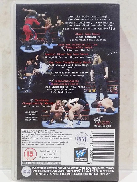 WWF ST. VALENTINE'S Day Massacre In Your House Wrestling Vhs Video Wwe ...
