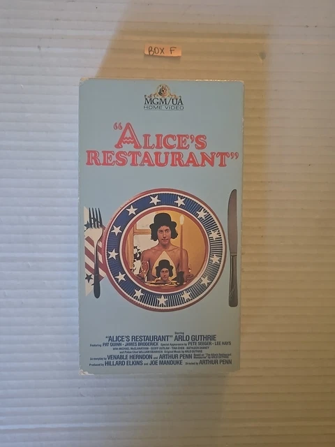 ALICES RESTAURANT (VHS, 1989) Arnold Guthrie, Patrick Quinn, MGM/UA £4. ...