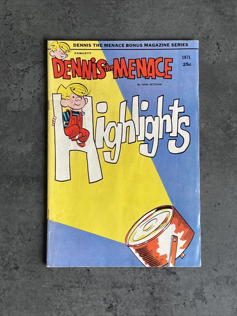 DENNIS THE MENACE Bonus Magazine Series Highlights No.90 Fawcett 1971 ...