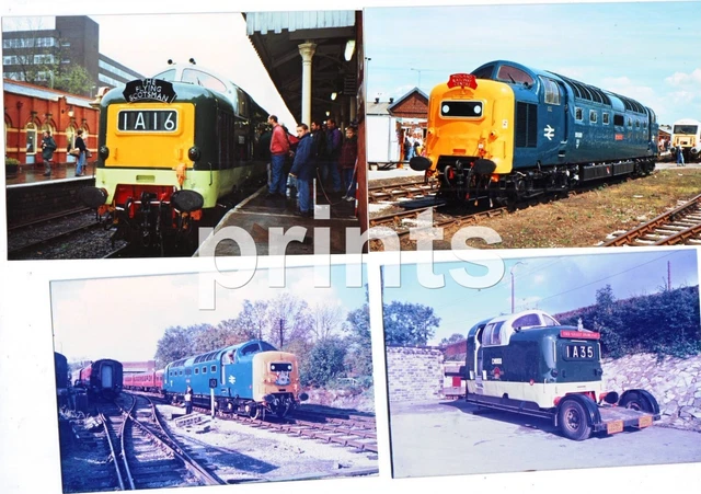 BRITISH RAILWAYS DELTIC DIESEL LOCOMOTIVE 55001 9016 9008 9015 4 5x3 ...
