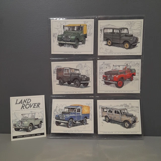 LAND ROVER SERIES 1 Collectors Cards Full Set of 7 Golden Era Land ...