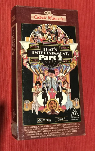 THAT'S ENTERTAINMENT PART 2 - Fred Astaire & Gene Kelly - VHS Video $9. ...