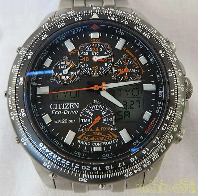 CITIZEN PROMASTER TITAN Gebraucht Ana-Digi Eco-Drive Solar Herren Uhr ...
