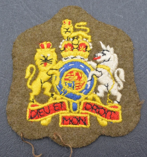 BRITISH ARMY RANK Patch ~ RSM ~ Regimental Sergeant Major ~ Olive ...