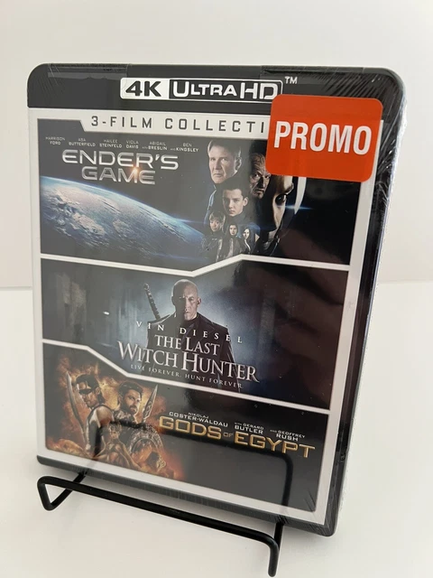 LOTE DE 3 Películas 4K Ultra HD Blu-ray Juego Enders, El Último Cazador de Brujas, Dioses de ...