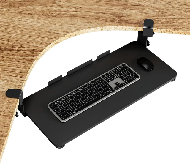 WALI KEYBOARD TRAY Under Desk, Slide Out Keyboard & Mouse Tray £20.47 ...