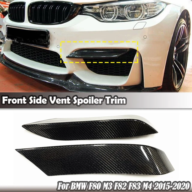 FRONT BUMPER SIDE Air Vent Eyelid Cover Trim For BMW F80 M3 F82 F83 M4 ...