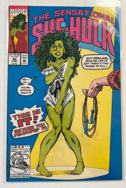 THE SENSATIONAL SHE-HULK Issue 40 (Jump-rope issue/John Byrne/Marvel ...