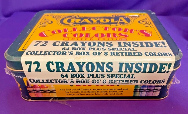 VINTAGE SEALED CRAYOLA Collectors Colors Limited Edition Tin with ...
