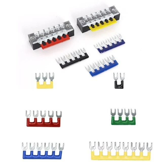 COLD PRESSED BRASS Croppable Insert Y-type Terminal 15A Copper Busbar ...