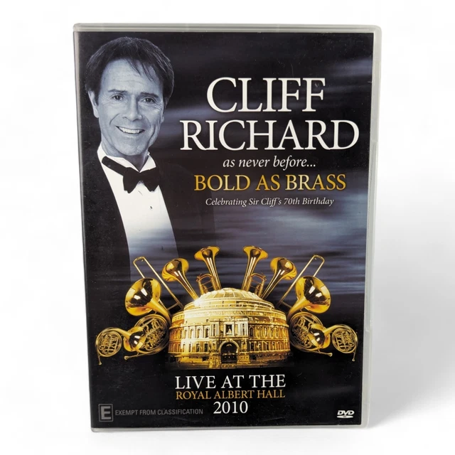 CLIFF RICHARD - Bold As Brass DVD (Live At The Royal Albert Hall 2010 ...