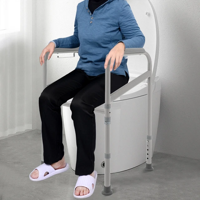 TOILET FRAME SUPPORT Standing Aid Elderly Disabled Safety Grab Handle ...